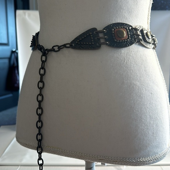 Accessories | Vintage Metal Retro Belt | Poshmark
